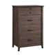 Sauder Carson Forge 4-Drawer Dresser, Coffee Oak Finish - Walmart.com