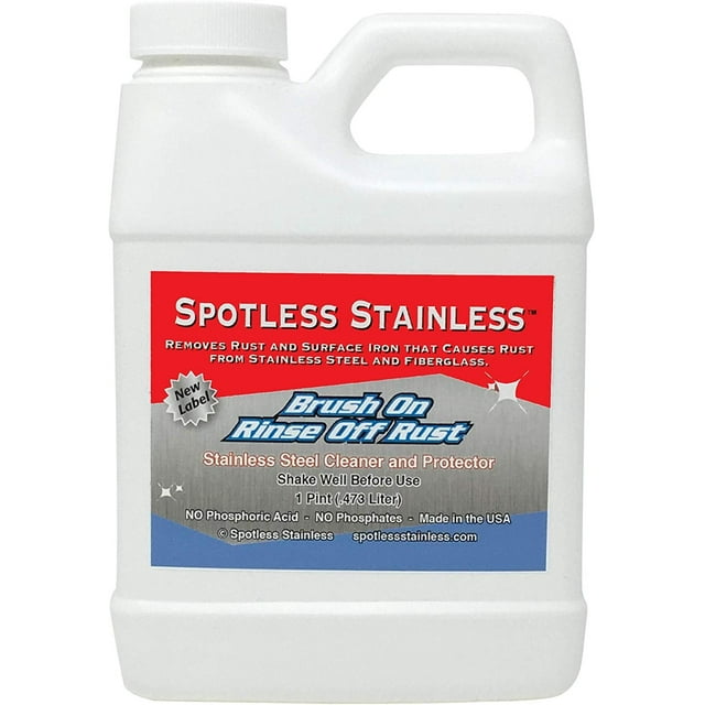 Spotless Stainless Marine Rust Remover and Protectant - 16 Ounce (Pint ...