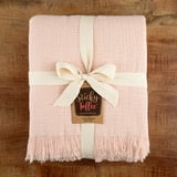 Sticky Toffee 100% Oeko-Tex Cotton Muslin Throw Blanket, Lightweight ...