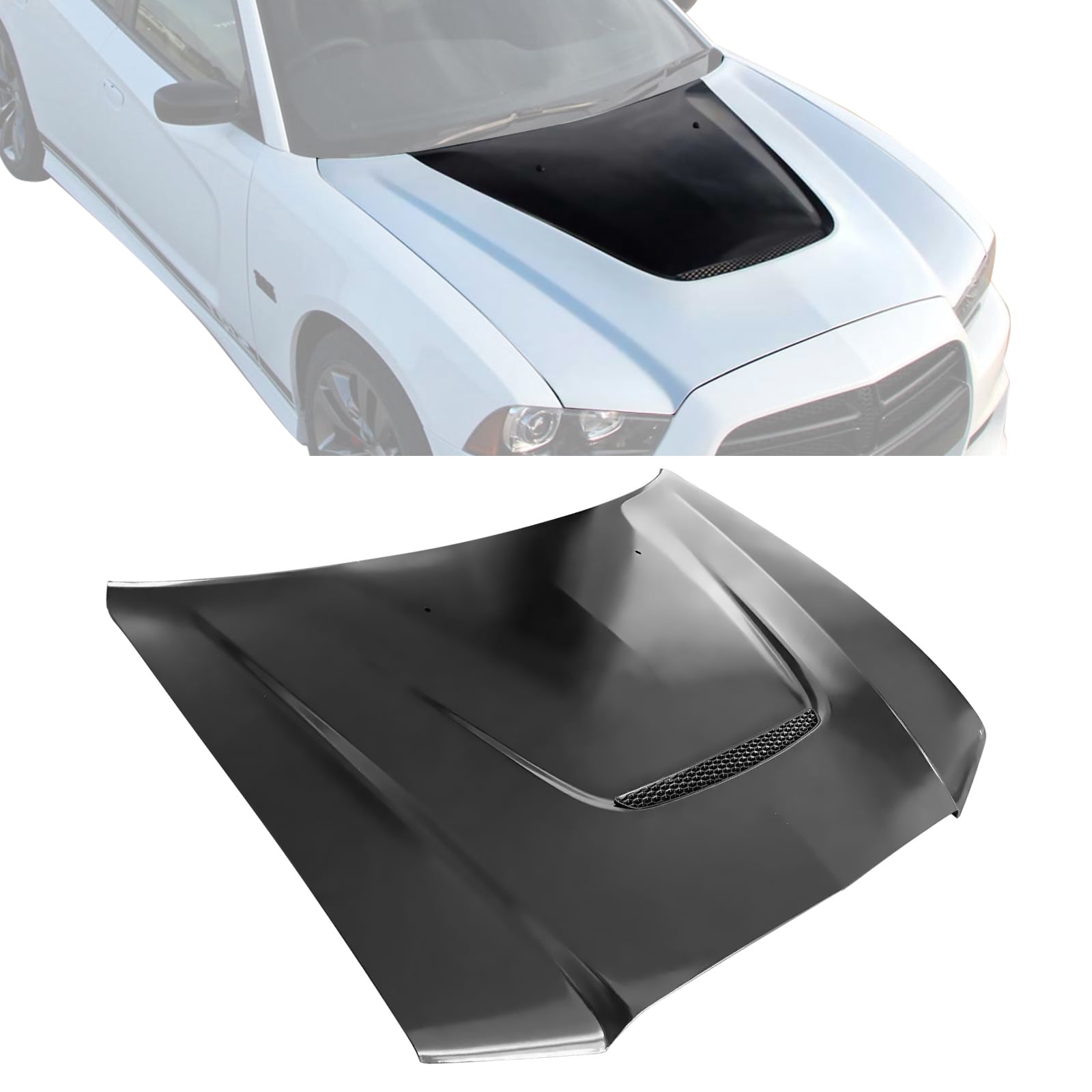 Ikon Motorsports Hood Compatible With 2011-2014 Dodge Charger ...