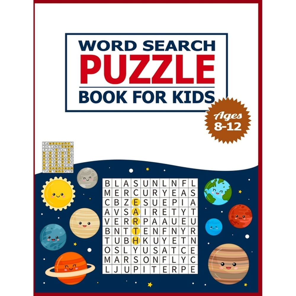 Word Search Puzzle Book for Kids Ages 8-12 : 50 Large print word search ...
