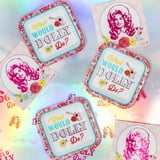 Dolly Parton What Would Dolly Do Iridescent Foil 54" x 84" Tablecloth ...