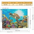 TISHIRON 5D DIY Diamond Art Painting Kits, 12x16 inch Ocean Animal, Sea ...