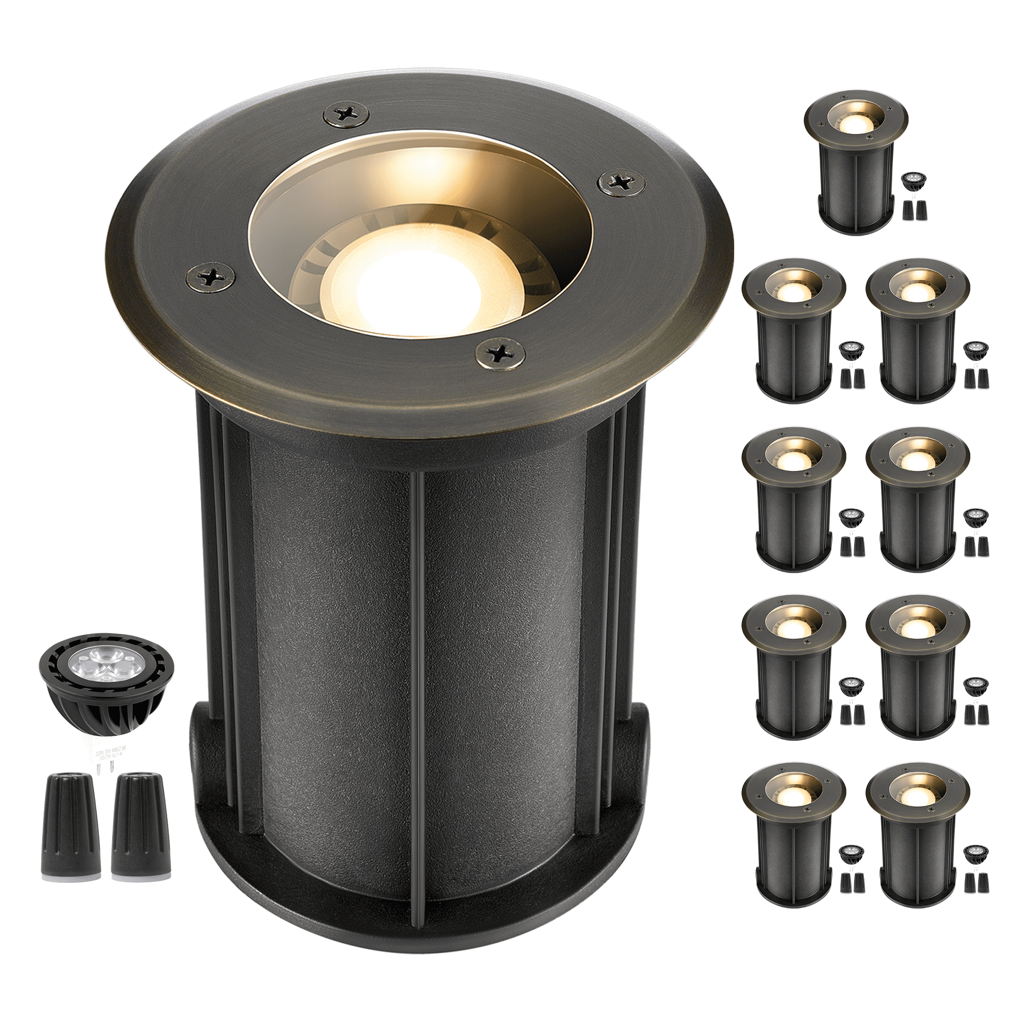 Gardenreet Brass Well Lights Landscape Led In Ground, Outdoor 12V LED ...