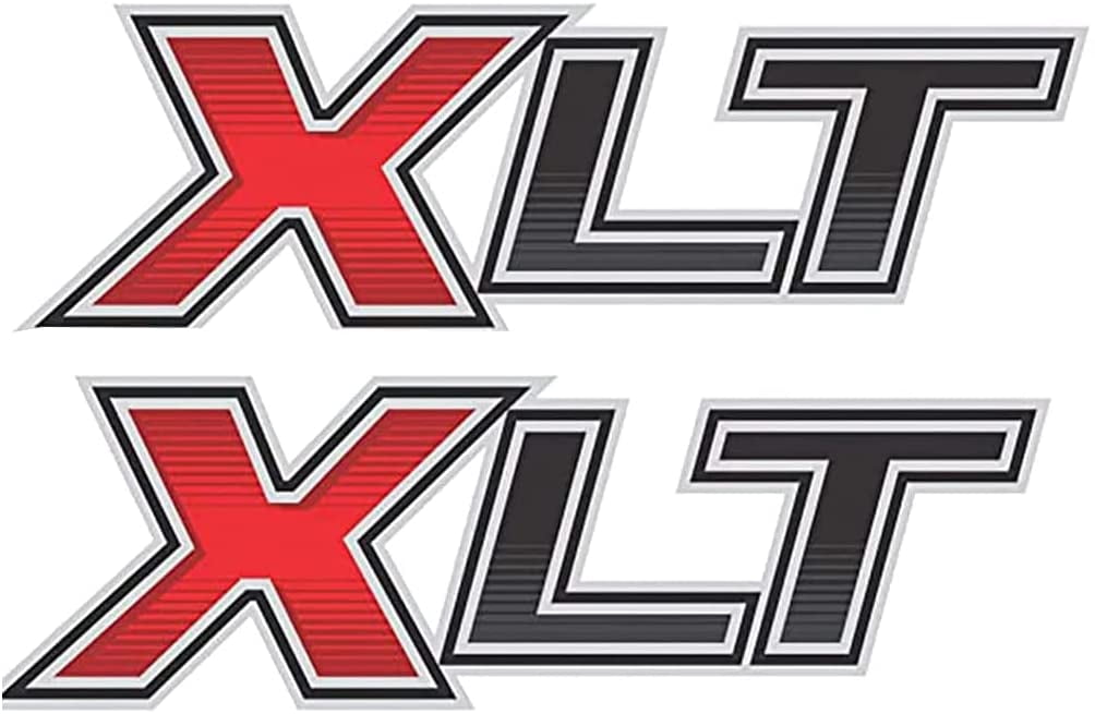 (Set of 2) XLT Decal Sticker Replacement | Bedside Off Road Emblem for ...
