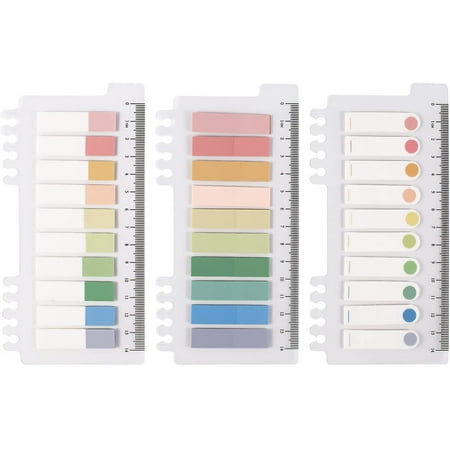 Sticky Notes Set 30 Colors Macaron Memo Stickers Writable Index Tabs ...