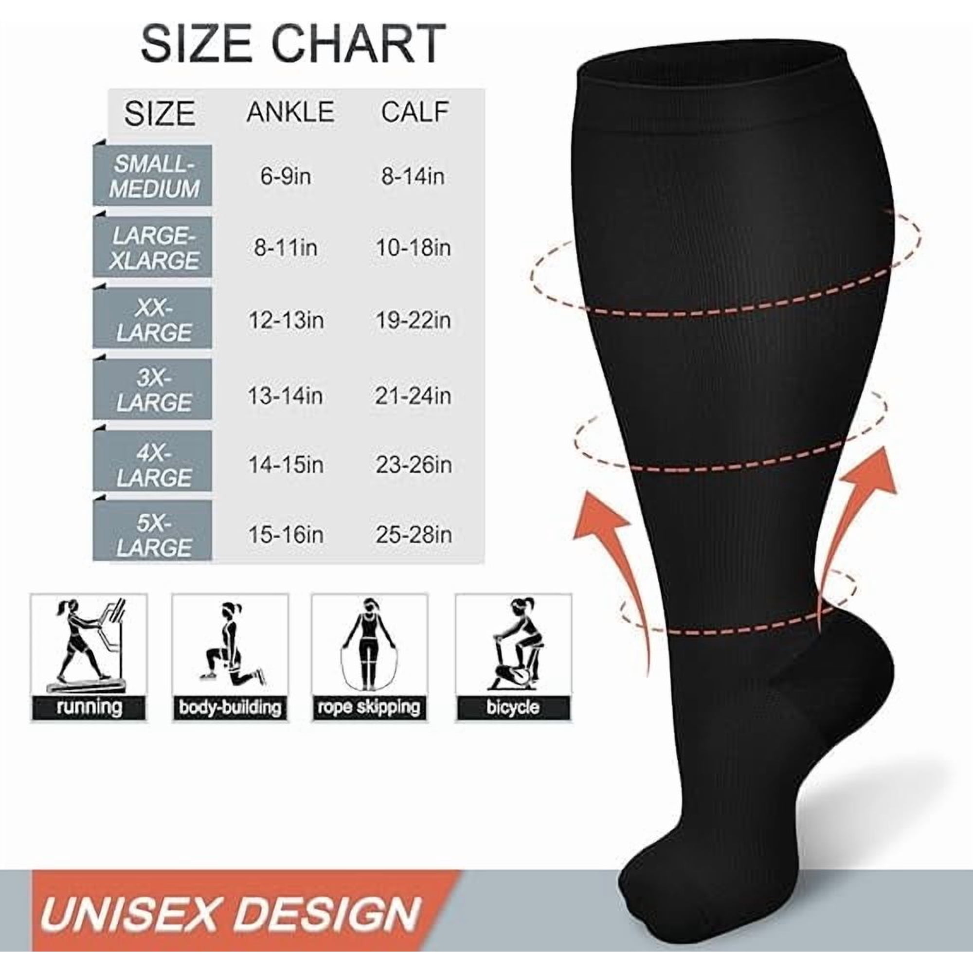Click here for Eastin 3 Pairs Plus Size Compression Socks For Wom... prices