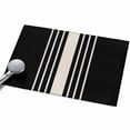 Black Stripe Line Rectangle Area Rug 2x3ft,Living Room Rug Non-Slip ...