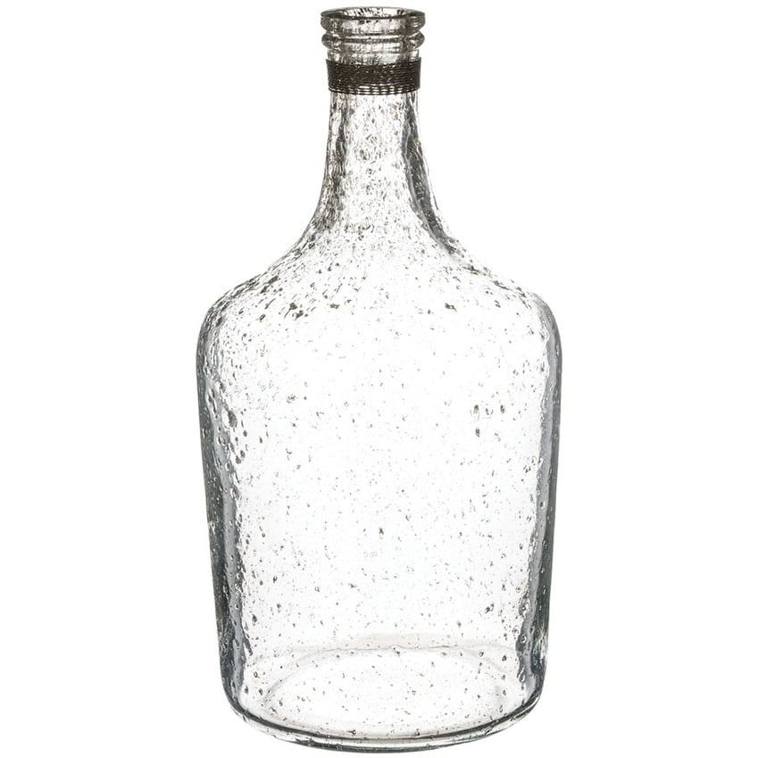 Sullivans Textured Glass Bottle with Twine Accent - Walmart.com