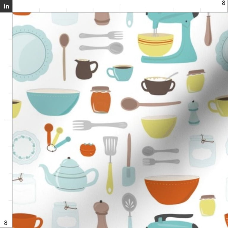 Retro Kitchen Fabric