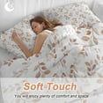 Fall Leaf Bedding Duvet Cover Set Queen Size 4 Pieces Orange Leaves ...