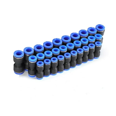 AIRTOON 20PCS 3/8" Push to Connect Air Fittings Pneumatic Fittings Kit ...