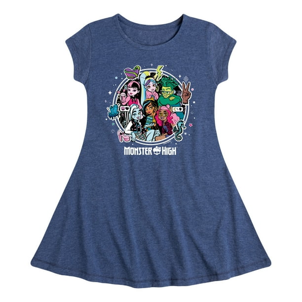 Monster High Students - Toddler And Youth Girls Fit And Flare Dress ...