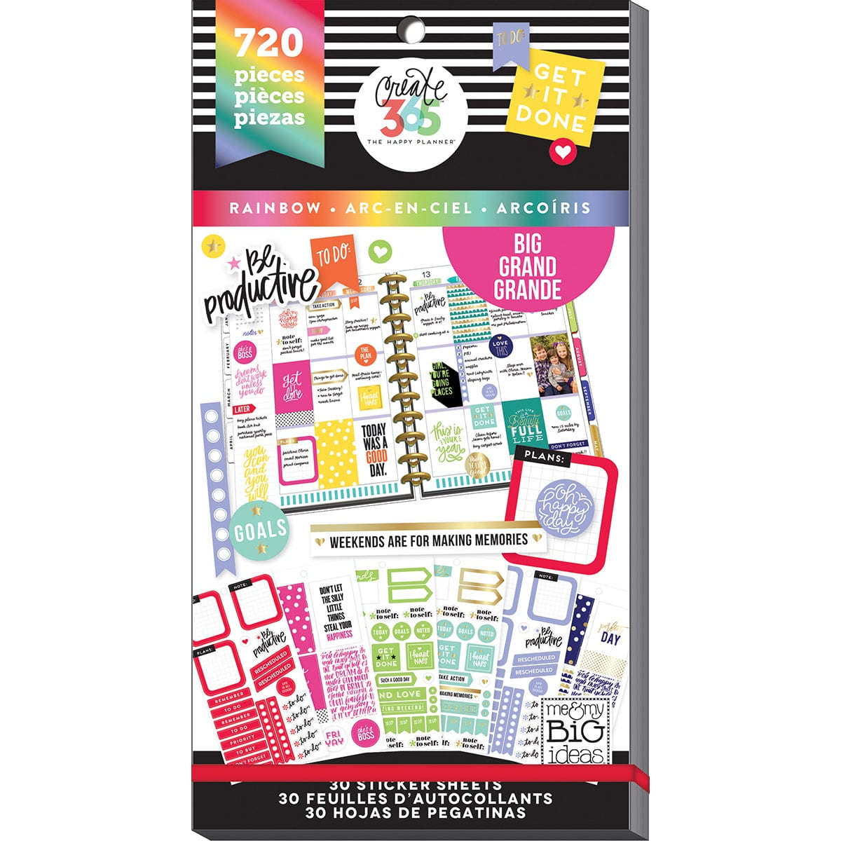 Embellishments 15pc Die Cut Rainbow Sticker Pack Planner or Scrapbook ...