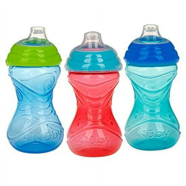 Nuby No-Spill Clik-it Soft Spout Sippy Cup, 10 fl oz, 2 Count - Walmart.com