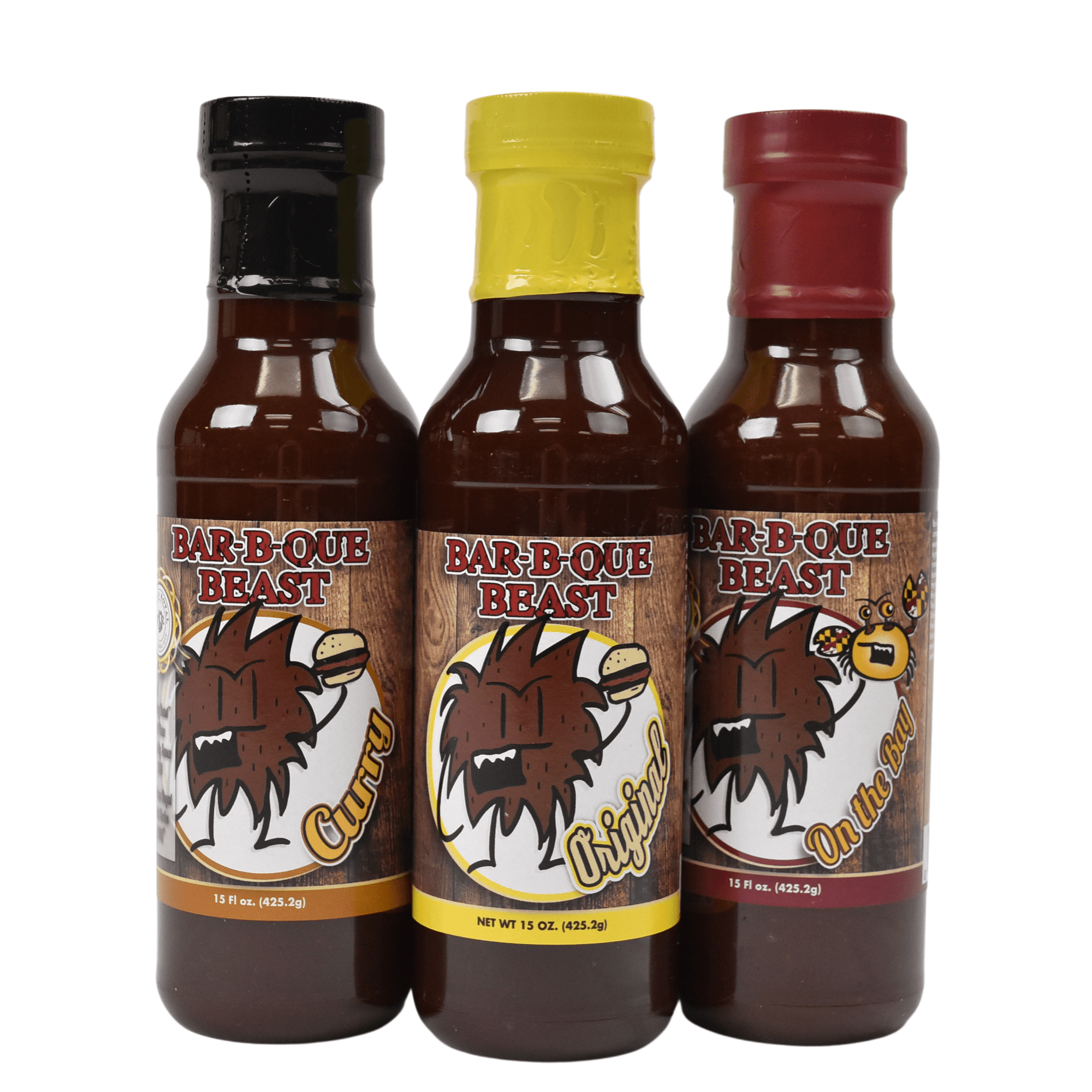 Bar-B-Que Beast BBQ Sauce , 3 Variety Pack , Flavors - On The Bay ...