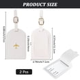 PVC Luggage Tags Rectangle White 170mm - Walmart.com
