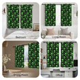 Alien Head Black Pattern Blackout Curtains,Triple Weaved Fabric,Thermal ...