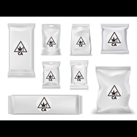 1500 Pieces California Warning Labels Stickers Black Universal Symbol ...