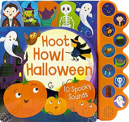Libro Interactivo de Sonidos Parragón Books Hoot Howl Halloween 10 ...