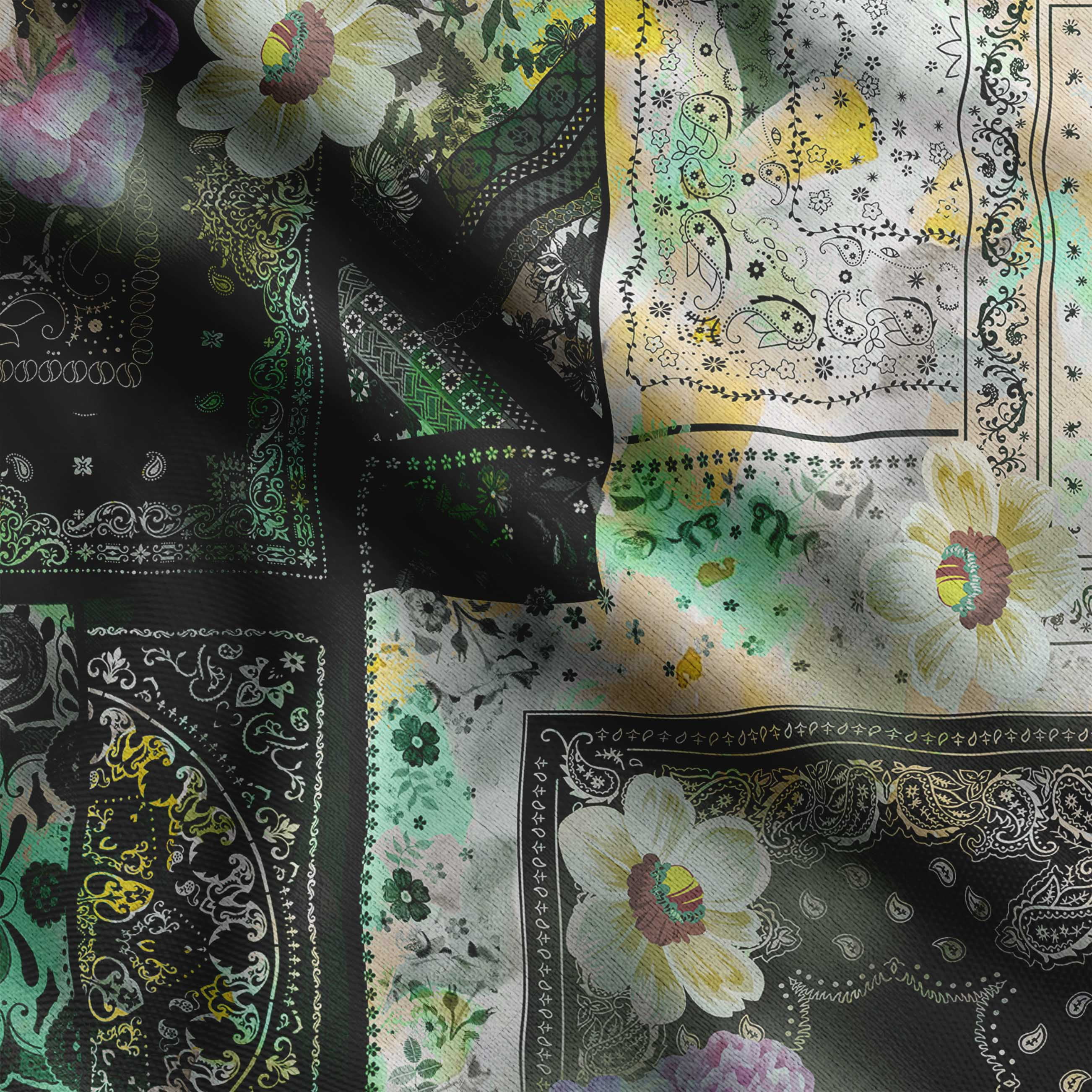 Soimoi Patchwork Print,Cotton Cambric, Quilting Fabric Sold by The Yard ...