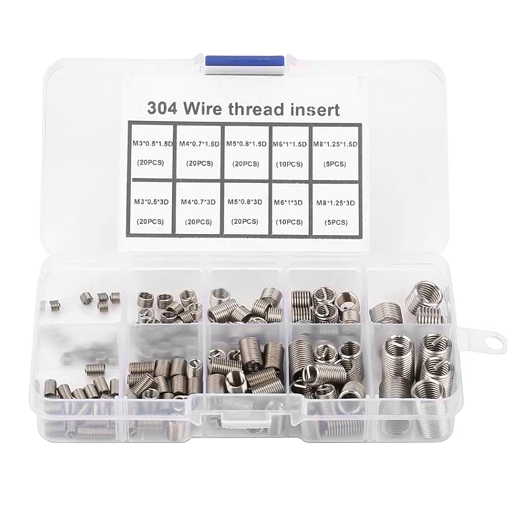 Buy BINYOU 150pcs Stainless Steel Helicoil Thread Repair Insert Kit M3 ...