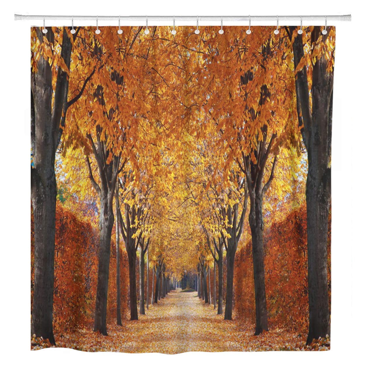 CYNLON Brown Road Autumn Alley Colorful Golden Path Vivid Beautiful ...