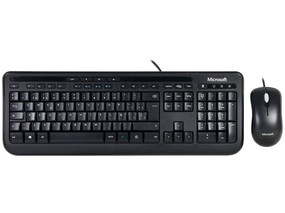 Teclado y Mouse Microsoft Desktop 600 con teclas silenciosas y a ...