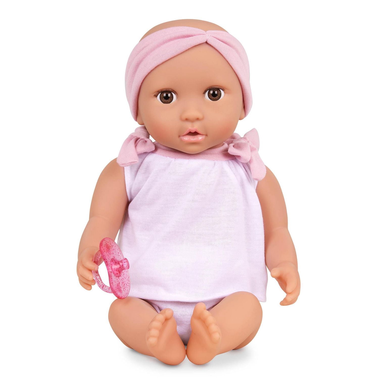 Click here for Lullababy Doll With 2pc Outfit & Pink Headband prices