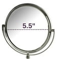 Jerdon 5 inch Diameter Table Top Mirror, 5X-1X Magnification, Chrome ...