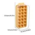 Press Ice Cube Tray with Storage Box Silicone Ice Mold Container for ...