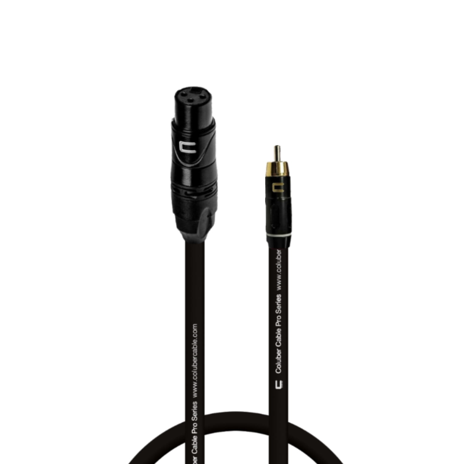 Coluber Cable Unbalanced XLR Female Cable to RCA Male - Pro 3-Pin ...