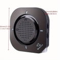 Solar-powered driveway security alarm, long detection range, loud siren ...