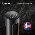Lasko Pinnacle 40" 12-Speed Tower Fan, 32 ft/s Airflow, Carbon X ...