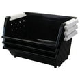 3-Pack Plastic Stackable Organizer Basket, Stacking Storage Basket ...