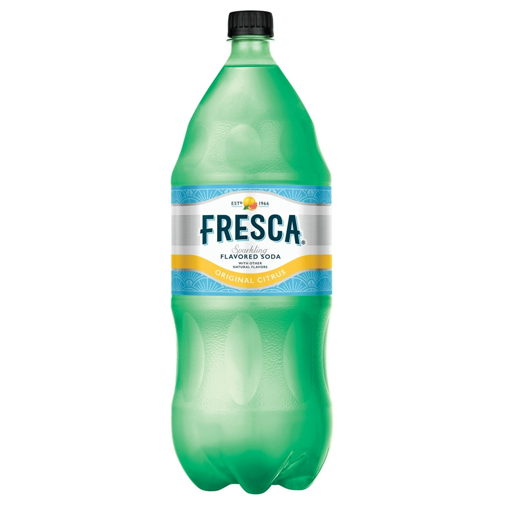 Fresca Original Citrus Soda Sparkling Flavored Soft Drink Zero Calorie and Sugar Free, 2 Liters ...
