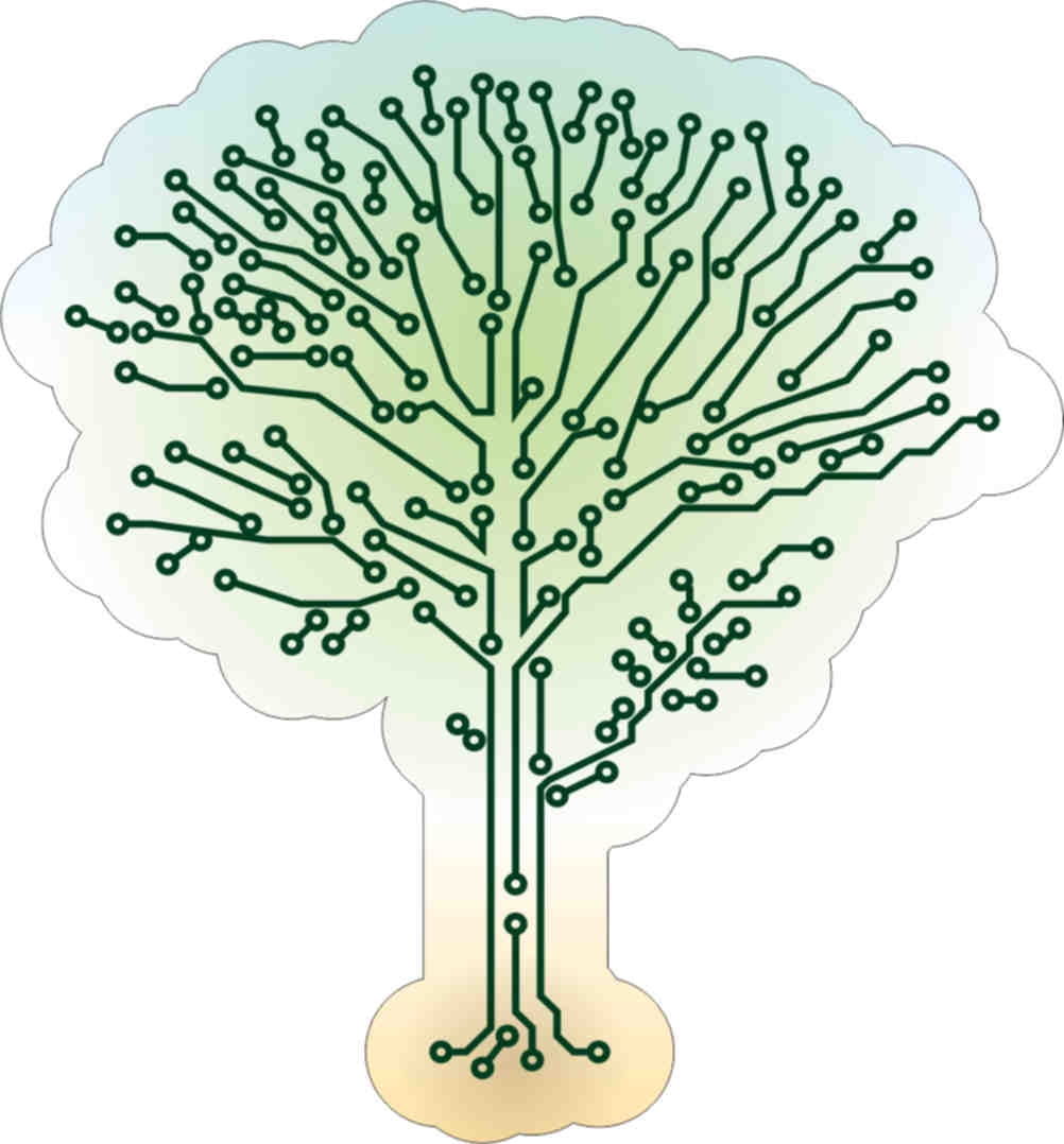 4.25X4.5 Circuit Tree Sticker Car Bumper Stickers Vinyl Vehicle Decal ...