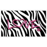 LumiSource Zebra Love Sigma Desk, Black - Walmart.com