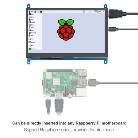 Raspberry Pi 7 Inch HD IPS Capacitive Touchscreen Display 1024*600 ...