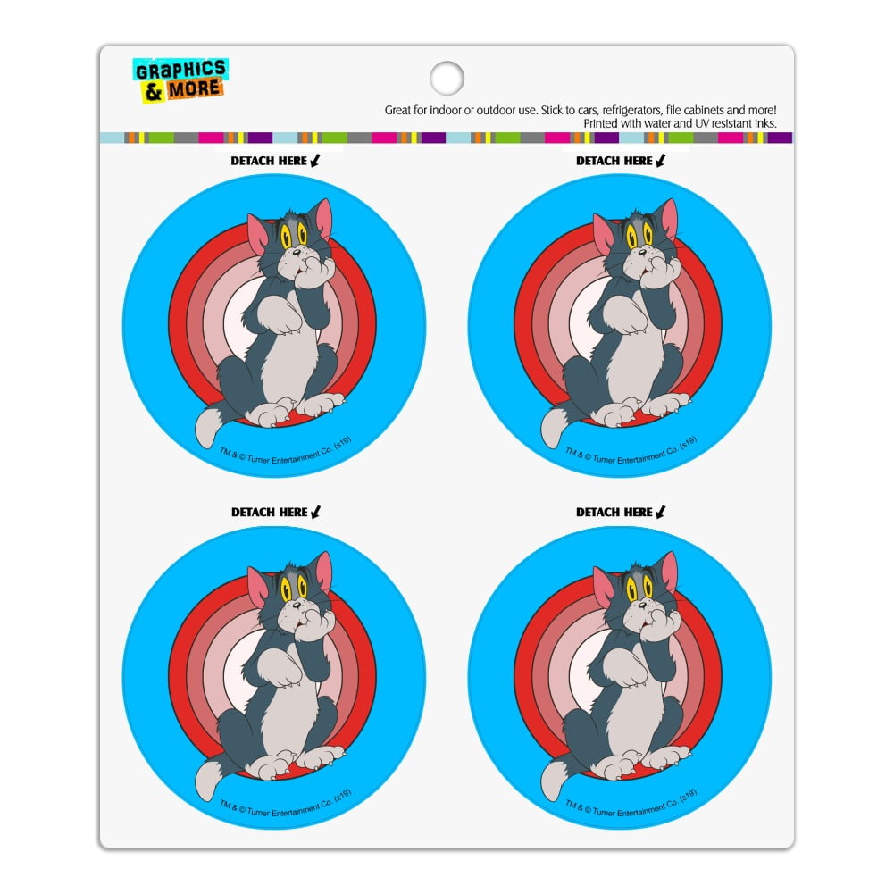 Tom and Jerry Tom Character Refrigerator Fridge Locker Vinyl Circle ...