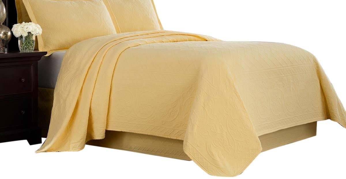 Williamsburg Yellow Full Richmond Coverlet Full Yellow - Walmart.com
