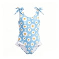 CAIXIA Teen Girls One Piece Swimsuit Girls Bathing Suits Tie-Straps ...