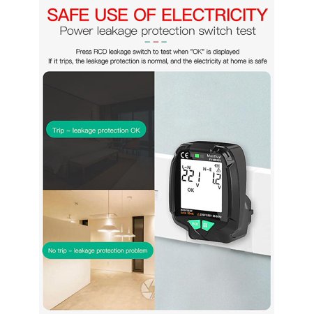 New socket outlet tester voltage detector electric circuit breaker ...