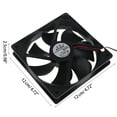HGYCPP 120mm Fan CPU Cooler Radiator 5/12/24V for DC Brushless 12025 ...