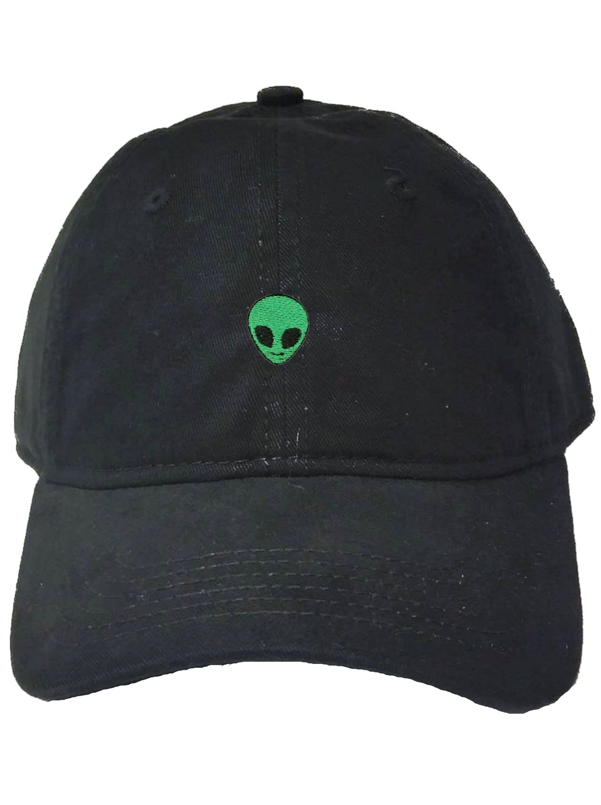 Go All Out Adult Alien Head Embroidered Deluxe Dad Hat - Walmart.com