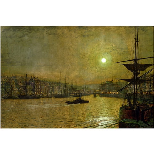 Trademark Art "Whitby" Canvas Art by John Atkinson Grimshaw - Walmart.com
