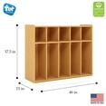 Tot Mate Children 5-Section Wall Locker, Kids Storage, Classroom ...