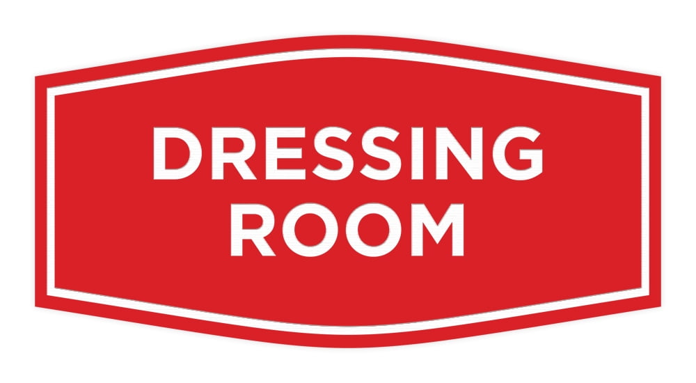 Signs ByLITA Fancy Dressing Room Sign (Red) - Small - Walmart.com