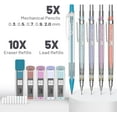 Mr. Pen Pastel Mechanical Pencil Set, 5 Sizes 0.3mm to 2mm, Lead ...