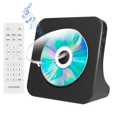 Free Shipping! Bluetooth CD Player with Screen, USB and Aux Port, FM ...